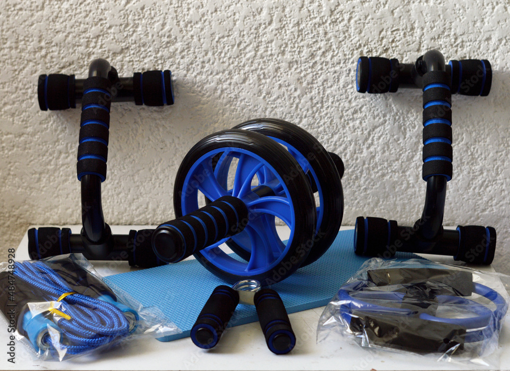 kit para ejercicios, set de ejercicios, gym en casa, entrenamiento, fit ...