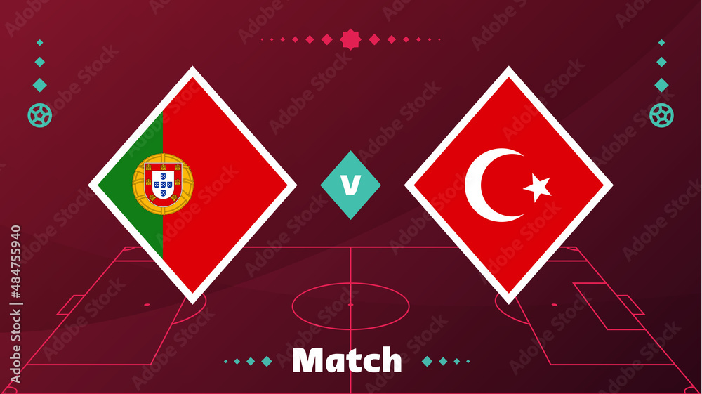 portugal vs turkey match. Playoff Football 2022 championship match ...