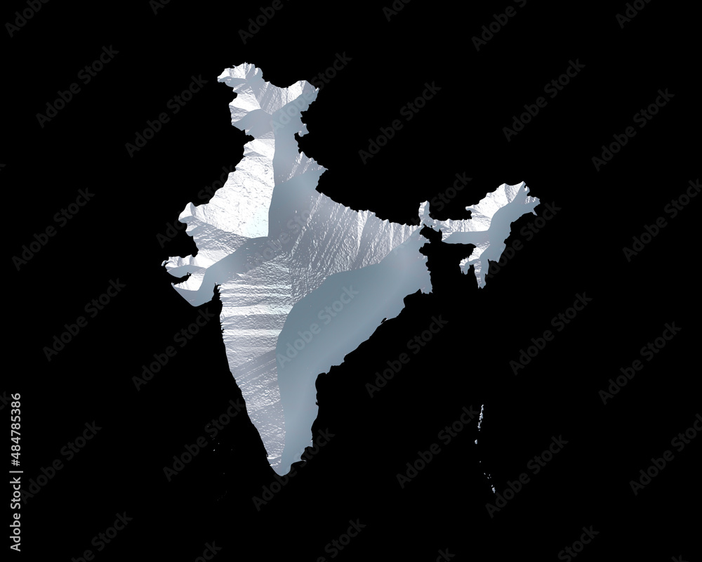 Indian Map India symbol White Sculpture icon logo illustration Stock ...