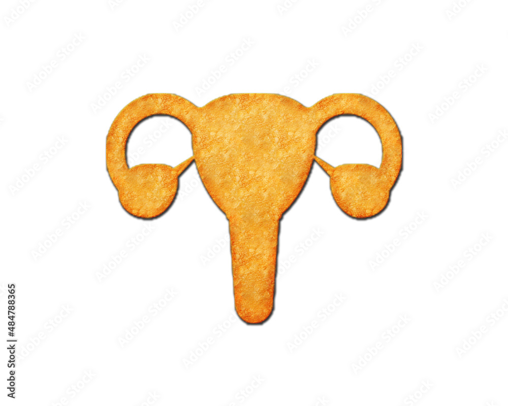 hysterectomy Uterus Fibroid symbol Potato Chips icon logo illustration ...