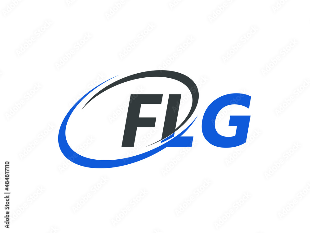 FLG letter creative modern elegant swoosh logo design Stock Vector ...