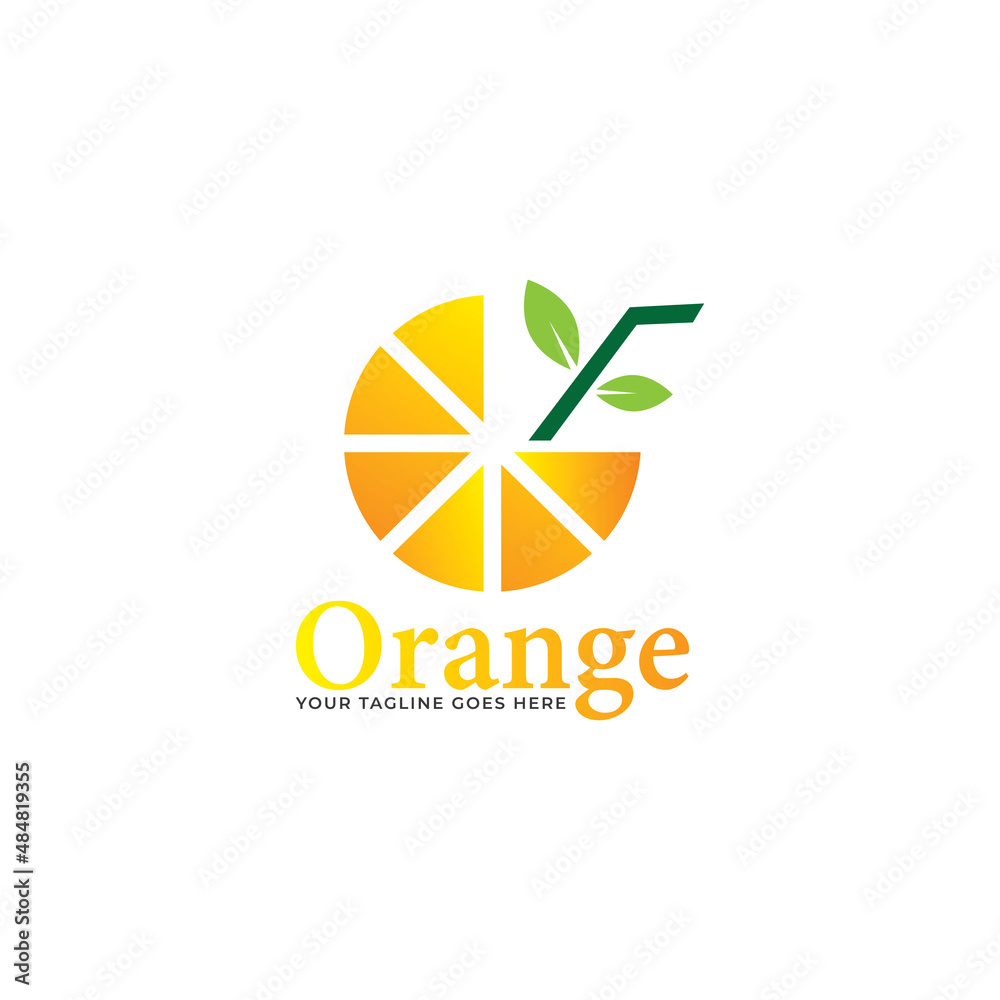 modern fresh orange logo vector illustration, Fresh Orange Slice Logo ...