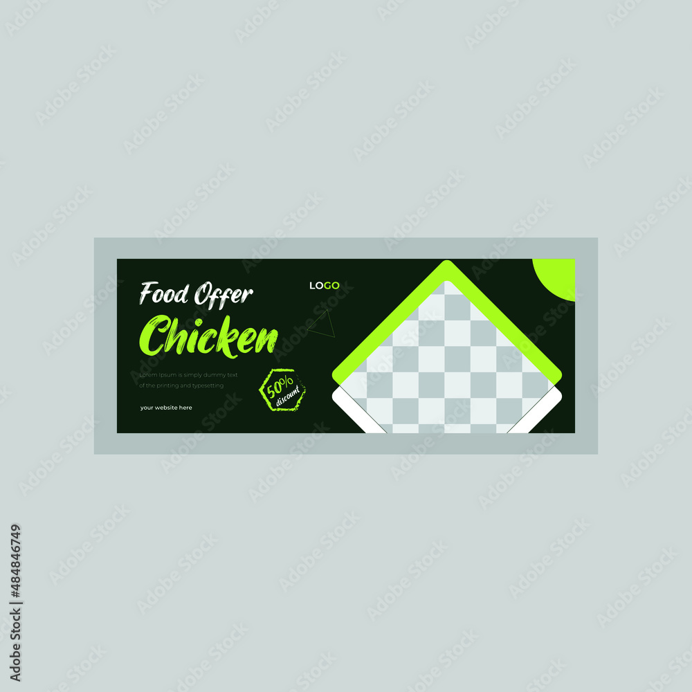 Food cover design, Food cover template, Food cover design template ...