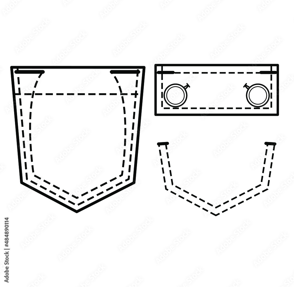 pocket Stock Vector | Adobe Stock