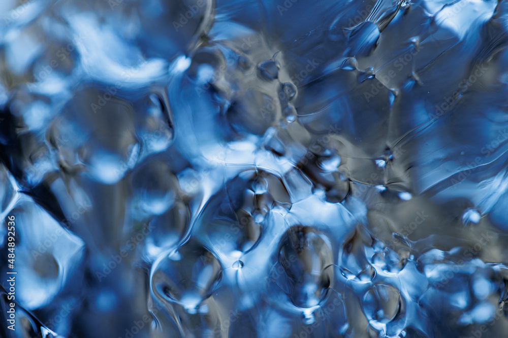 Melting ice water closeup Stock Photo | Adobe Stock