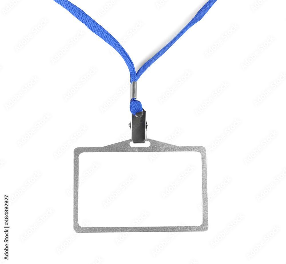 Blank badge on white background. Mockup for design Stock Photo | Adobe ...