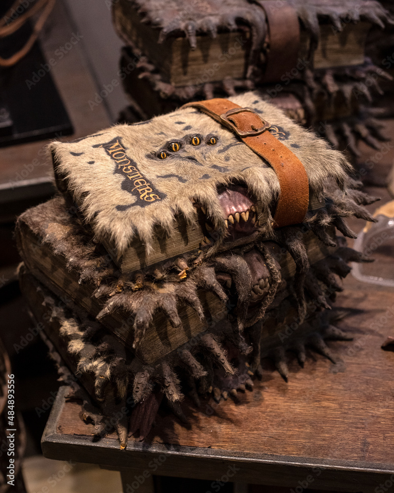Monster Book of Monsters at the Making of Harry Potter Studio Tour in ...