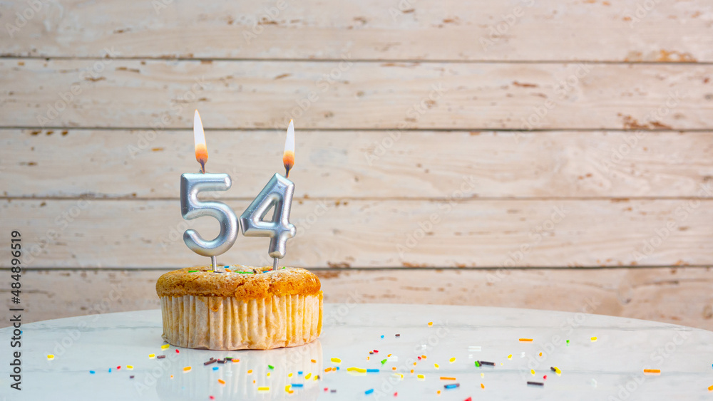 Happy birthday greetings for 54 years of silver numbers on the ...