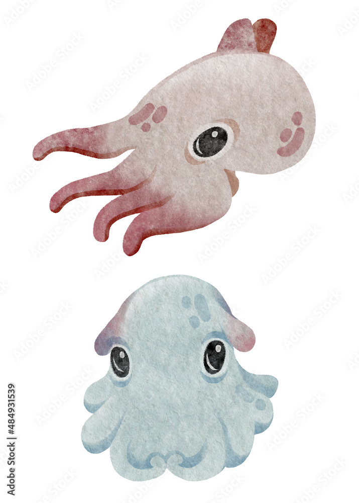 Cute Cuttlefish Drawing