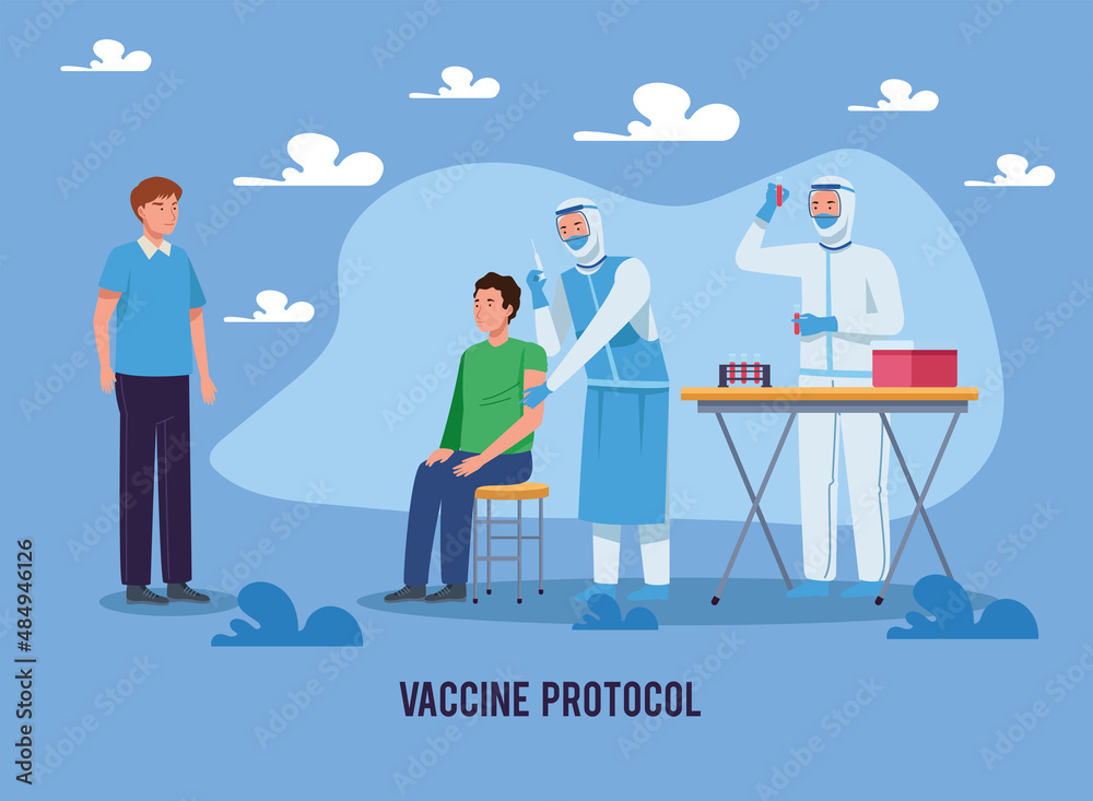 vaccine protocol design Stock Vector | Adobe Stock