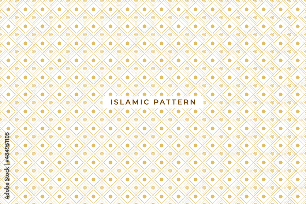 islamic pattern, geometric outline pattern, vector islamic ornament ...