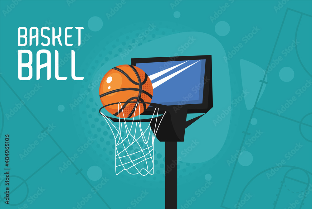 basketball lettering with point Stock Vector | Adobe Stock