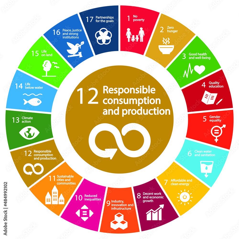 Responsible Consumption And Production Icon Goal 12 Out Of 17