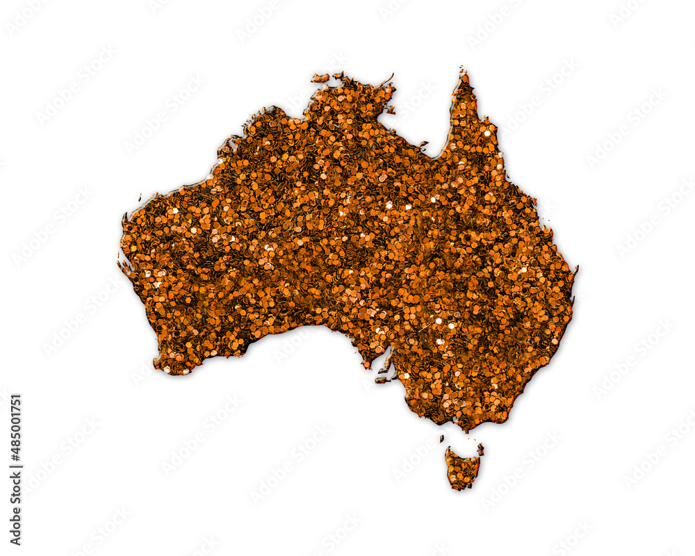 Australia Map symbol Golden icon Gold Glitters logo illustration Stock ...