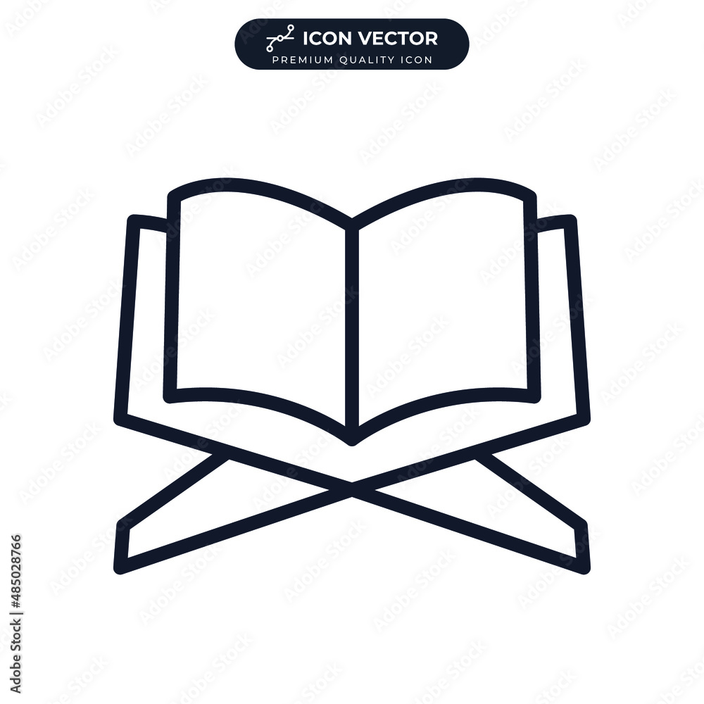 Vetor de The Holy Quran icon symbol template for graphic and web design ...