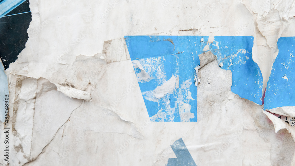 Abstract torn poster background. Ripped paper texture. Stock Photo ...