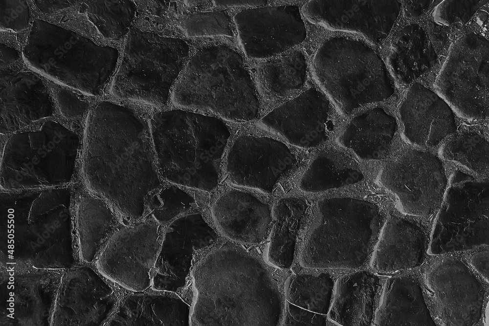 old stone pavement background / abstract pavement, large cobblestones ...