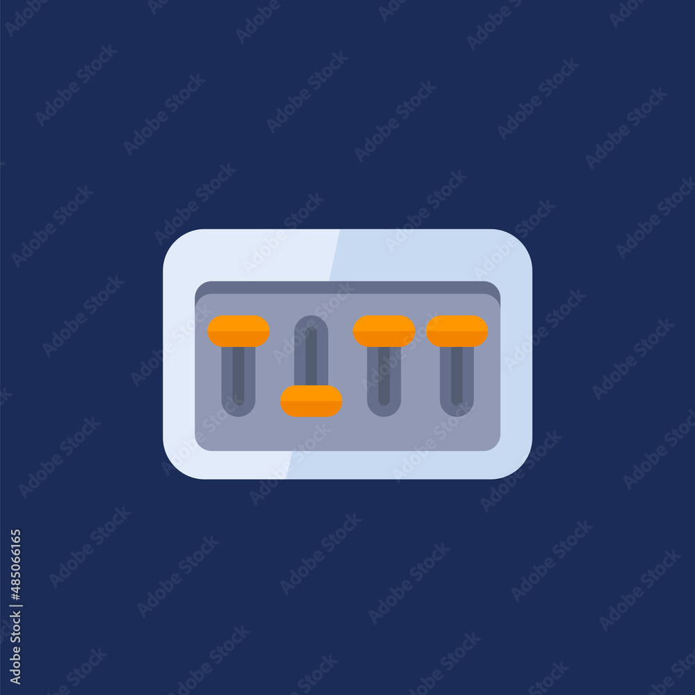 fuse box, switchboard icon, vector Stock Vector | Adobe Stock