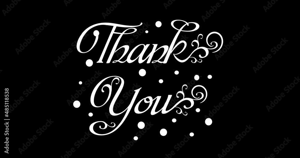 Animated of thank you suitable for celebration, wishes, events, message ...
