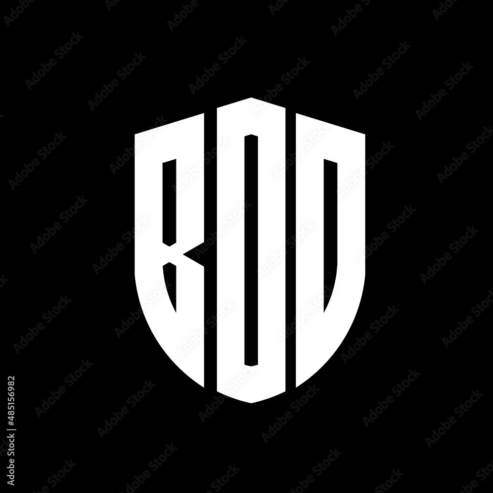 Vecteur Stock BDO letter logo design. BDO modern letter logo with black ...