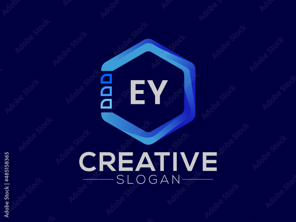 Vecteur Stock EY logo, EY letter logo design, EY Minimal logo, EY ...
