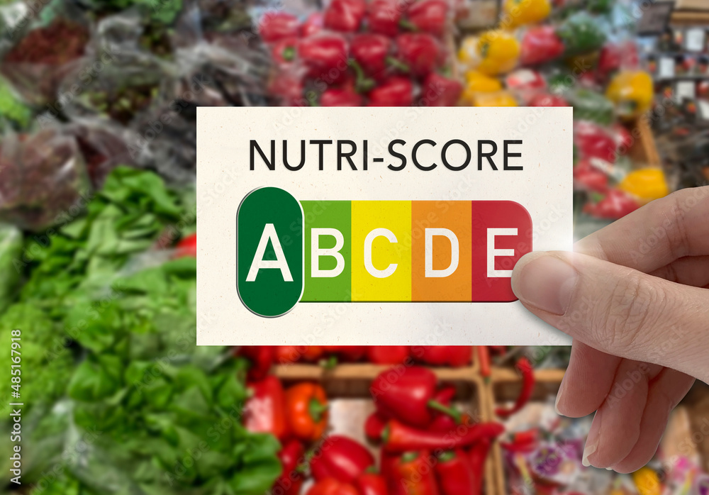 Nutrition labeling of food, Nutri score, supermarket, five-level color ...