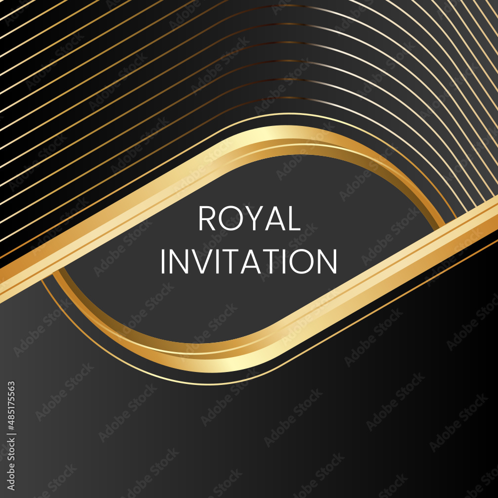 Royal Invitation design for social media contents, invitation, gift ...