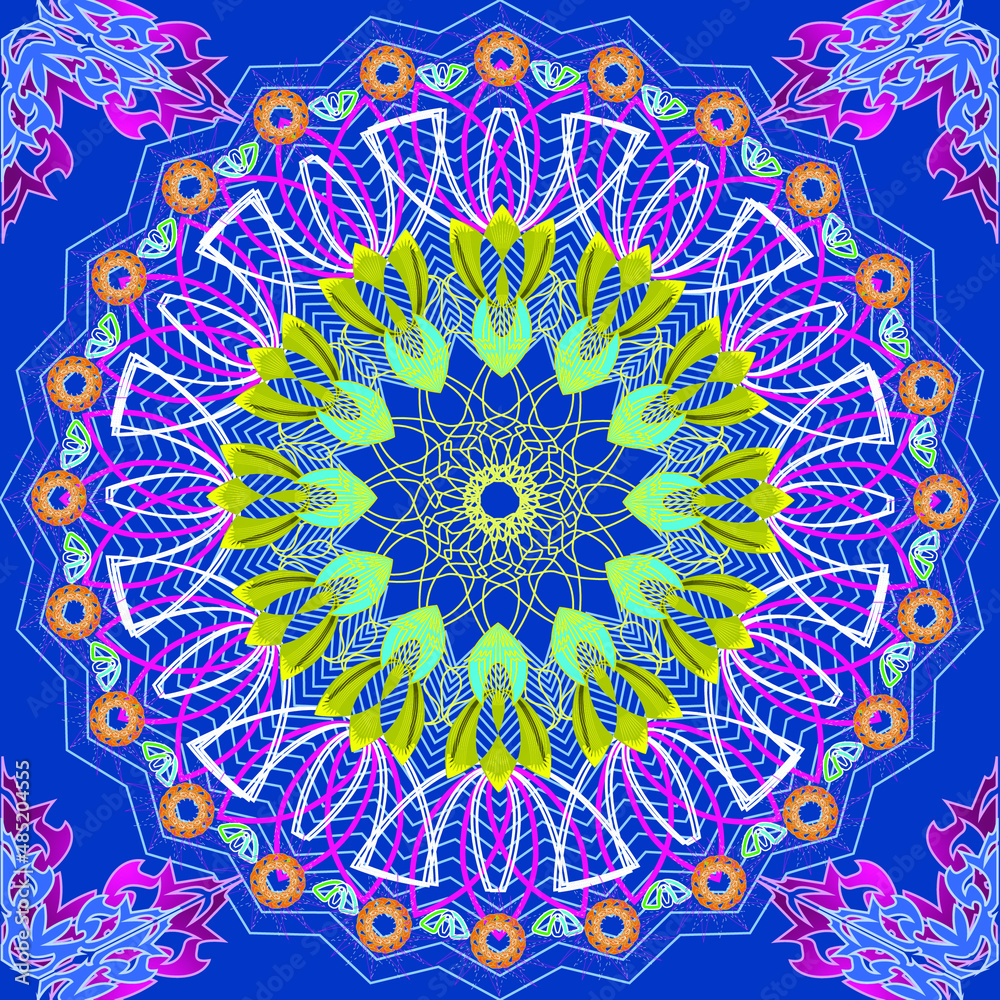 Muster, Symbol aus Blumen, Vektor Grafik Stock Vector | Adobe Stock