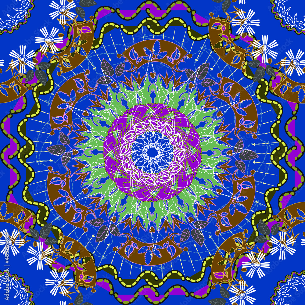 Muster, Symbol aus Blumen, Vektor Grafik Stock Vector | Adobe Stock