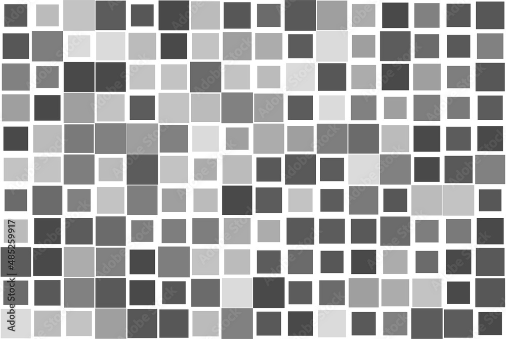 Random mosaic square tiles seamless, repeatable cubism pattern, texture ...