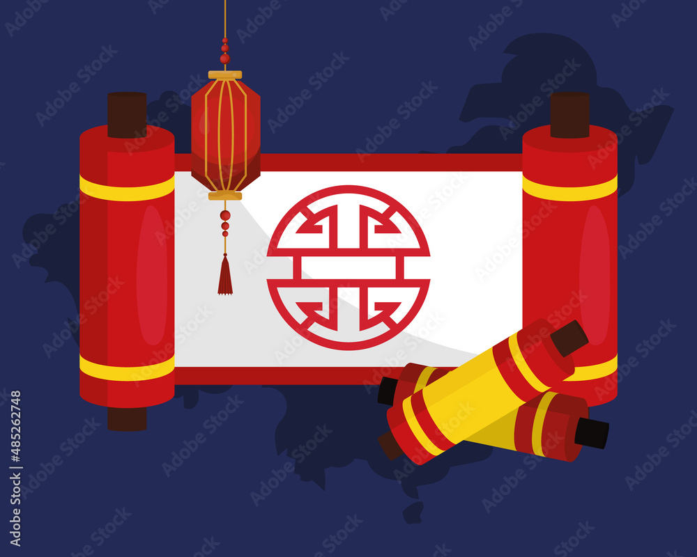 chinese parchment paper Stock Vector | Adobe Stock