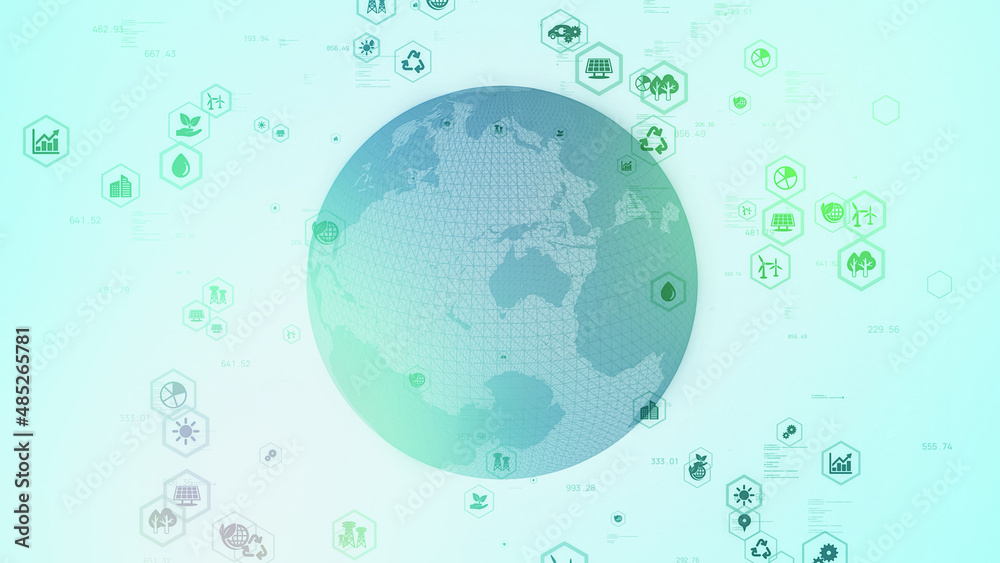 Environmental technology concept. Sustainable development goals. SDGs ...