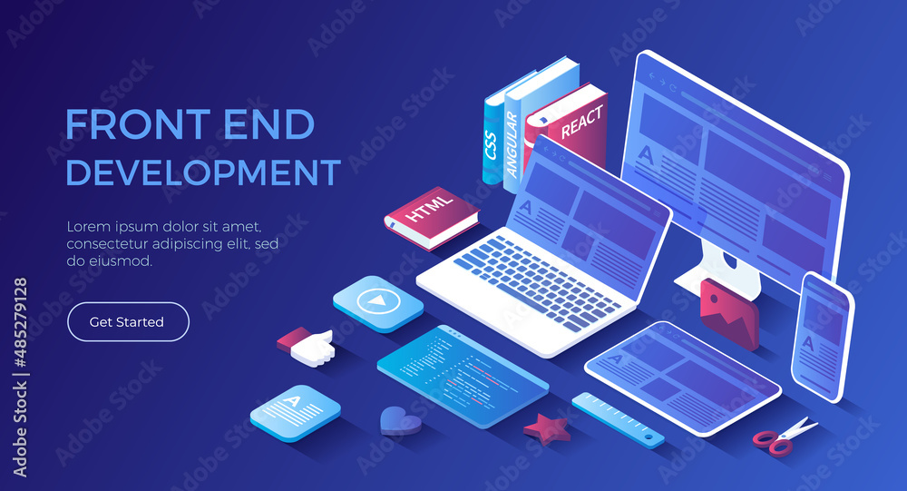 Front-end Development, Creating a site layout, template. Converting ...