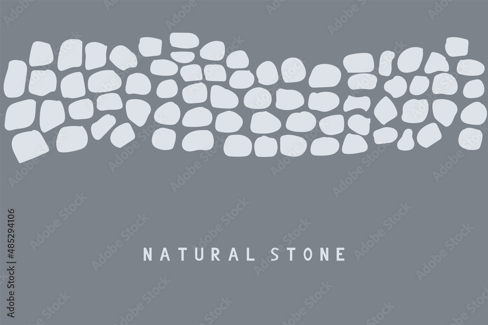 Natural stone path. Garden design. Vector. Stock Vector | Adobe Stock
