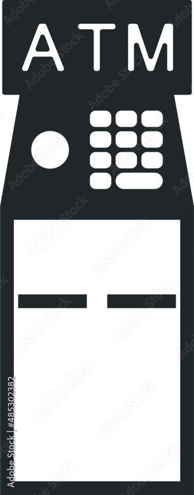 Atm machine location icon vector, atm machine icon Stock Vector | Adobe ...