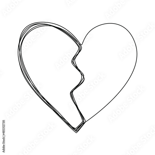Torn Heart Drawings