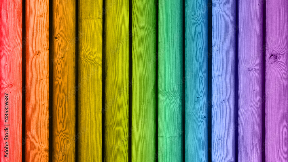 old rustic wooden wall table floor texture - wood background, rainbow ...