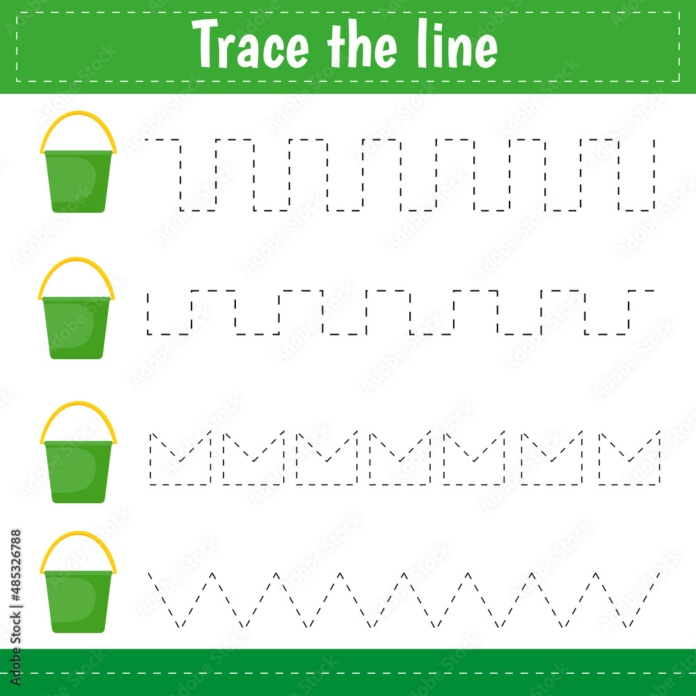 Handwriting practice sheet. Educational children educational game ...