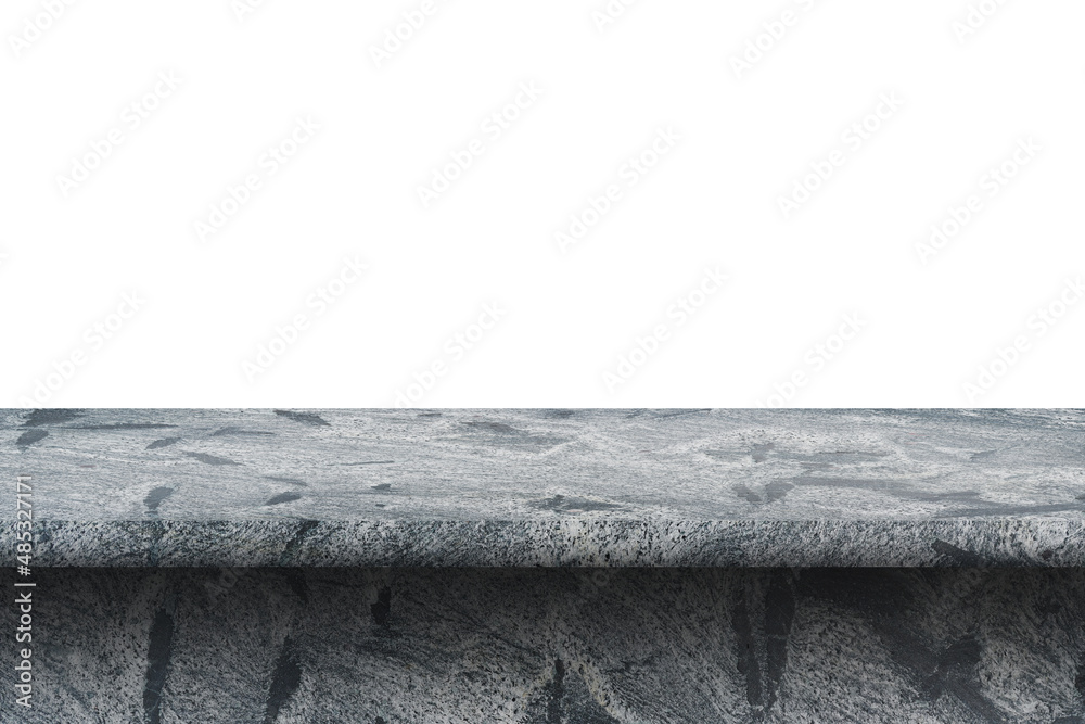 perspective of dark sedimentary stone tabletop for interior and display ...
