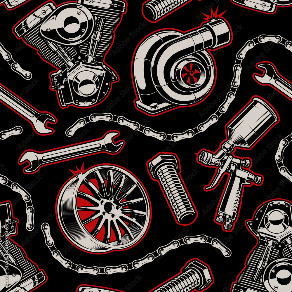 car service seamless background, this design can be used as wallpapers ...