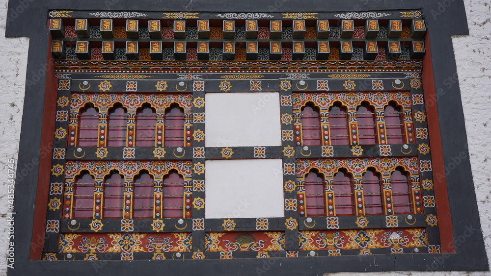 Traditional western Bhutanese structures are often made from wooden ...