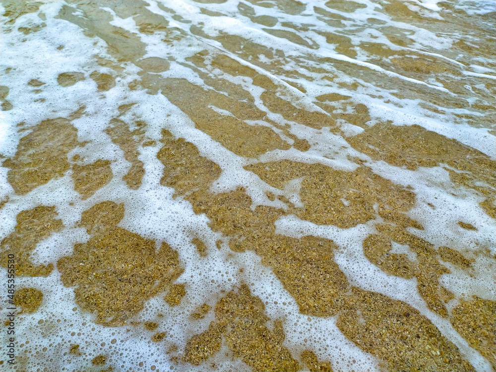 Beautiful ocean wave on sand beach.For background. Stock Photo | Adobe ...