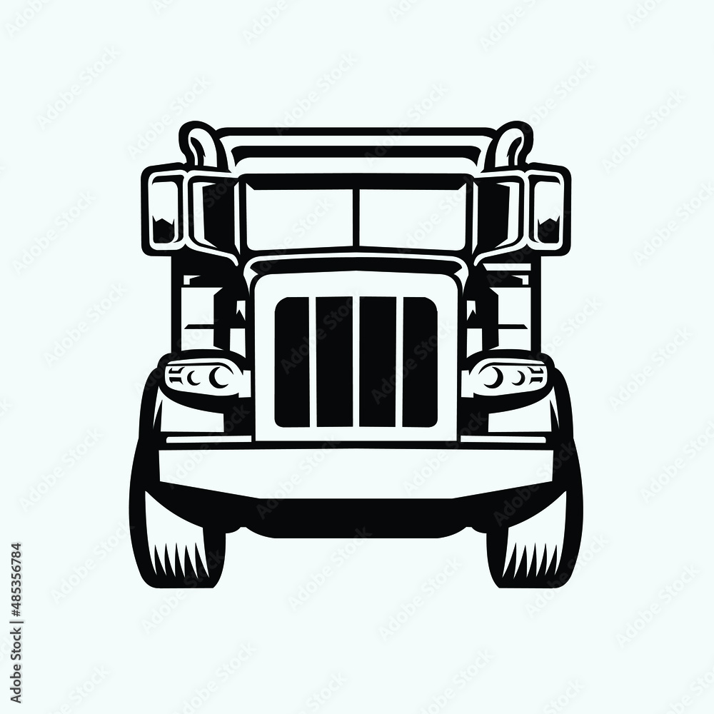 Truck Front Vector
