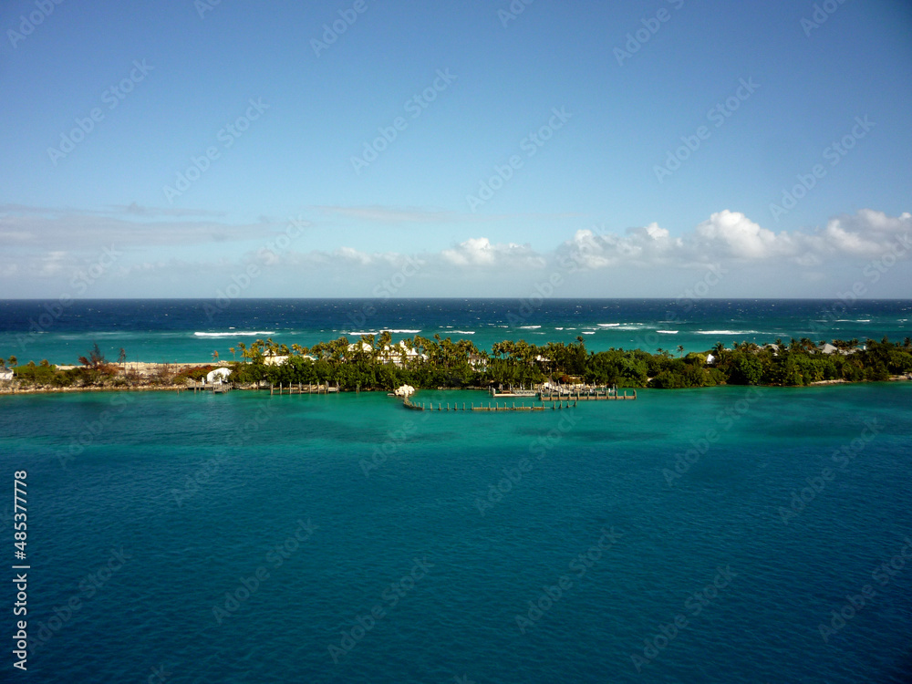Lively busy street scenery shopping mall avenue with people tropical ...