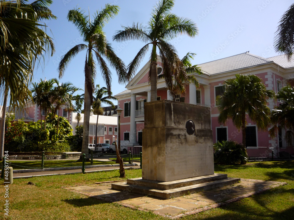 Lively busy street scenery shopping mall avenue with people tropical ...
