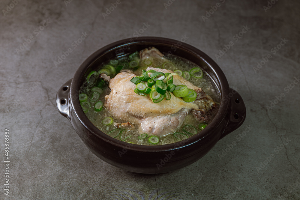 Samgyetang, Korean Ginseng Chicken Soup : Tender, whole, young chicken ...
