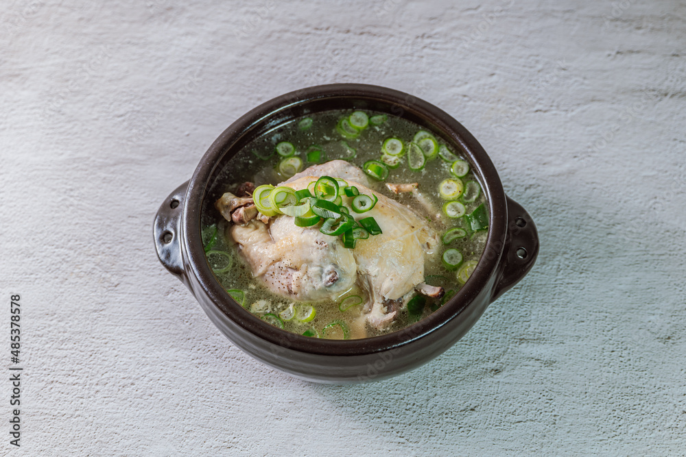 Samgyetang, Korean Ginseng Chicken Soup : Tender, whole, young chicken ...