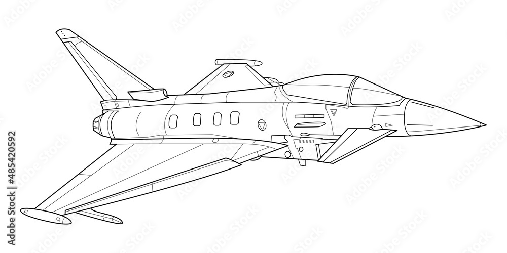 Jet Coloring Page