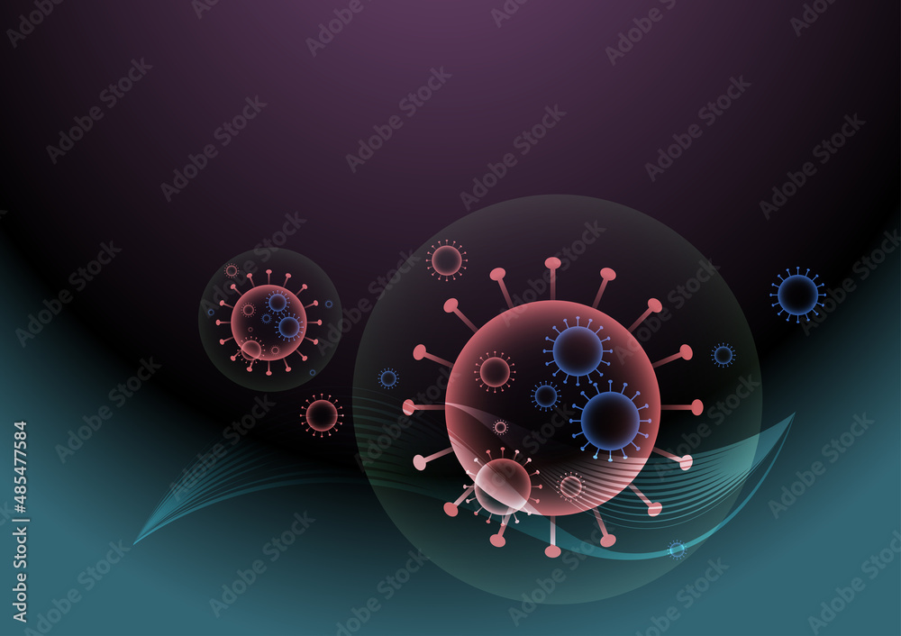 virus background Stock Vector | Adobe Stock