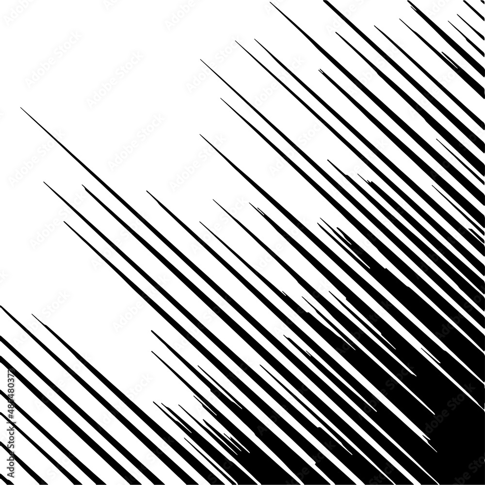 zoom line effect cartoon scattered lines high speed moving background ...